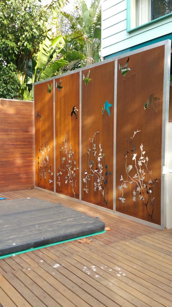 Corten Lasercut Screening - Architectural Panel Systems